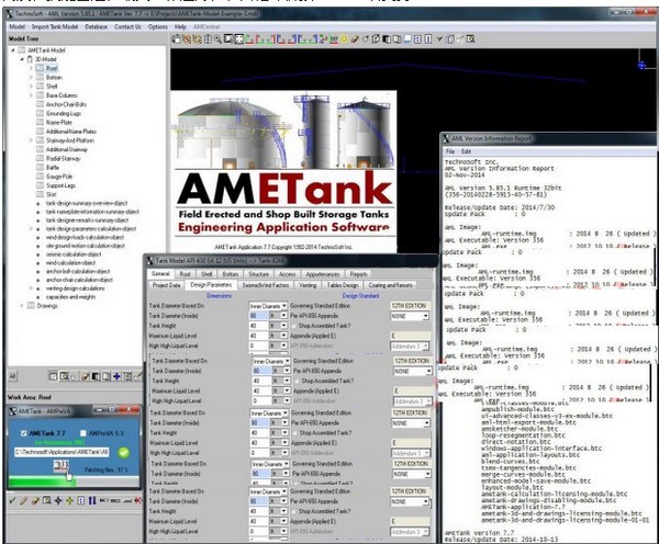 【TechnoSoft AMETank】TechnoSoft AMETank(储罐配置设计建造安装软件) 7.7-ZOL软件下载