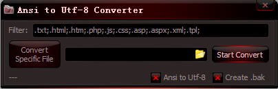 Ansi格式转换为Utf-8(Ansi to Utf-8 Converter)_Ansi格式转换为Utf-8(Ansi to Utf-8 Converter)软件截图-ZOL软件下载