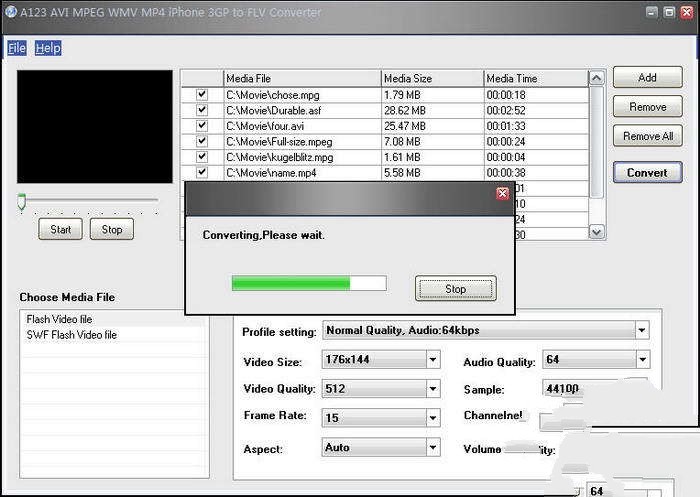 A123 AVI MPEG WMV MP4 iPhone 3GP to FLV Converter_A123 AVI MPEG WMV MP4 ...