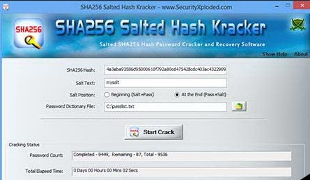 SHA256 Salted Hash Kracker_SHA256 Salted Hash Kracker软件截图-ZOL软件下载