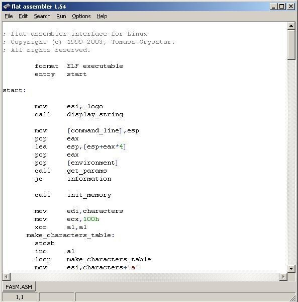 80x86汇编工具(Flat Assembler)_80x86汇编工具(Flat Assembler)软件截图-ZOL软件下载