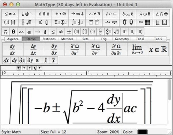 【MathType数学公式编辑器 mac版】MathType数学公式编辑器 mac版 7.0 简体中文版-ZOL软件下载