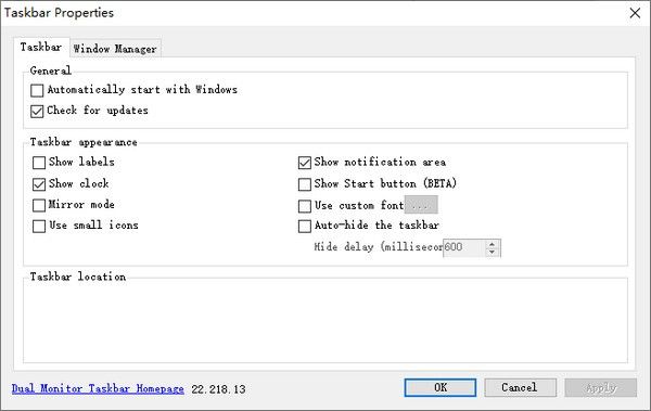 【Dual Monitor Taskbar(双显示器任务栏工具) V1.22绿色版】Dual Monitor Taskbar(双显示器任务栏 ...
