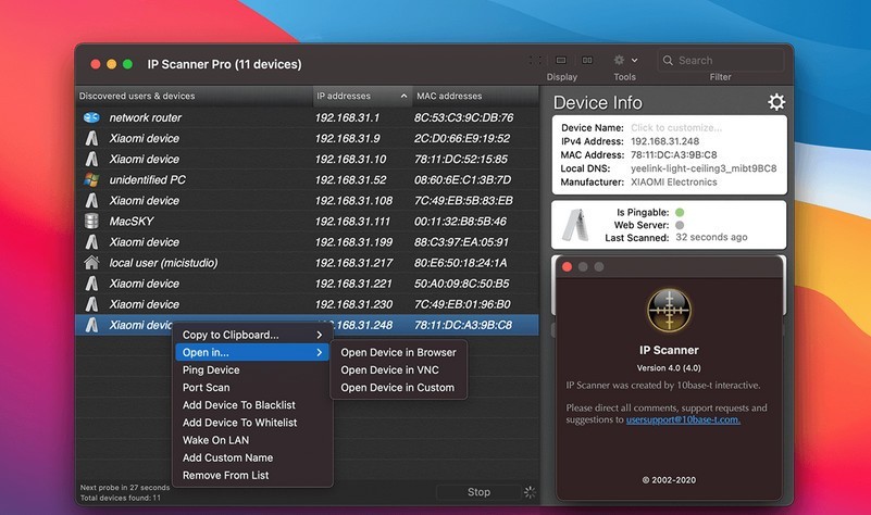 【IP Scanner Pro For Mac怎么用】IP Scanner Pro For Mac好不好_使用技巧-ZOL软件百科