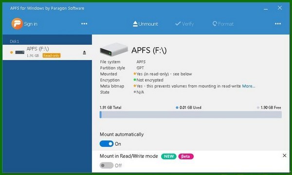 【APFS for Windows】APFS for Windows 2.1.47 最新版-ZOL软件下载